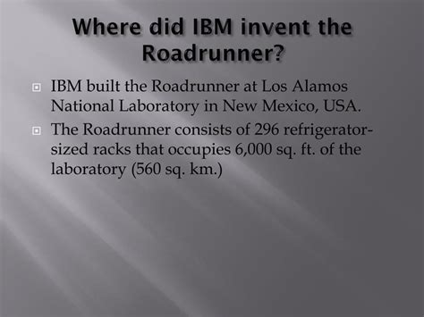 Ppt The Ibm Roadrunner Supercomputer Powerpoint Presentation Free
