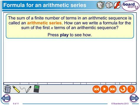 Ppt Arithmetic Sequences And Series Powerpoint Presentation Free