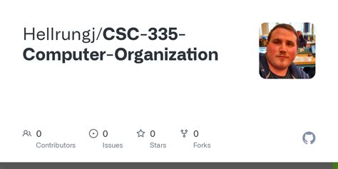 Github Hellrungjcsc 335 Computer Organization
