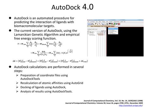 Ppt Autodock 4 And Autodock Vina Brief Intruction Powerpoint