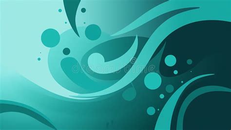 Eco Pulse Abstract Green Waves And Circles Design Stock Illustration Illustration Of Green