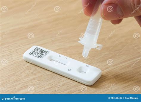 Covid LFD LFT Testing Covid Rapid Lateral Flow Test Strip Editorial Stock Image Image Of