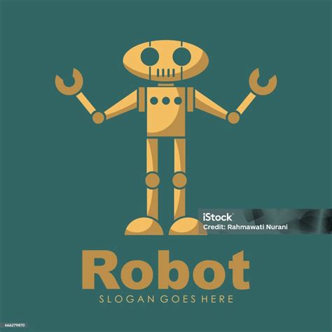 Vektor Ilustrasi Desain Robot Keren Ilustrasi Stok Unduh Gambar
