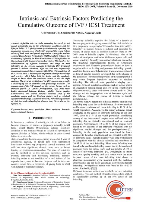 Pdf 2019 Intrinsic And Extrinsic Factors Predicting The Cumulative