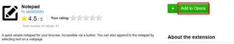 Quickly Add Notes And Save Text In Opera With The Notepad Add On I