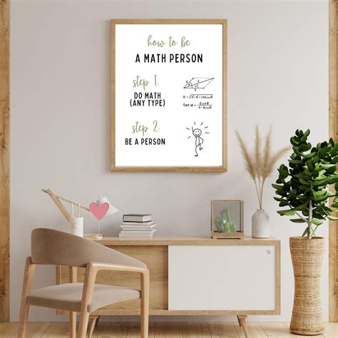 Math Poster Math Classroom Decor Math Teacher Math Door Sign Math