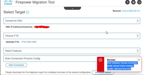 Firepower Migration Tool Cant Recognize Asas Version Cisco Community