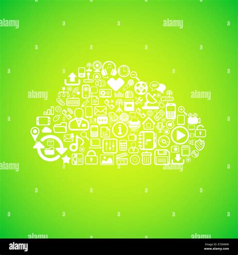 Computer Cloud Icon Stock Photo Alamy