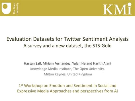 evaluation datasets for twitter sentiment analysis a survey and a new