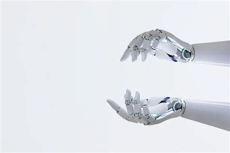 Download Premium Psd Image Of Robot Hands Futuristic Technology Background Psd By Jubjang