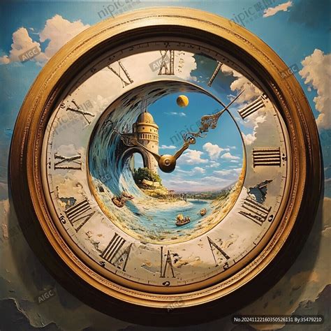 Ai创作图时间旅行奇幻 3d立体时间 时钟创意海报 世纪的时钟 时间装饰画 时光元素时间元素 时光飞逝珍惜时间 钟面装饰画 仿古钟无框画 时钟油画 时间油画 时间故事 钟表广告素材 欧美风格