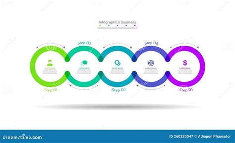 Circular Diagram Infographic Options Or Steps Template Stock Vector Illustration Of Path