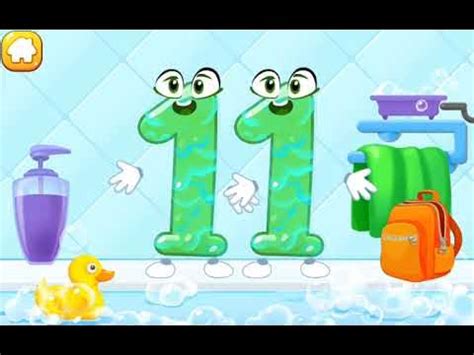 Писать цифры, Игра про цифры, Учим число 11 - YouTube
