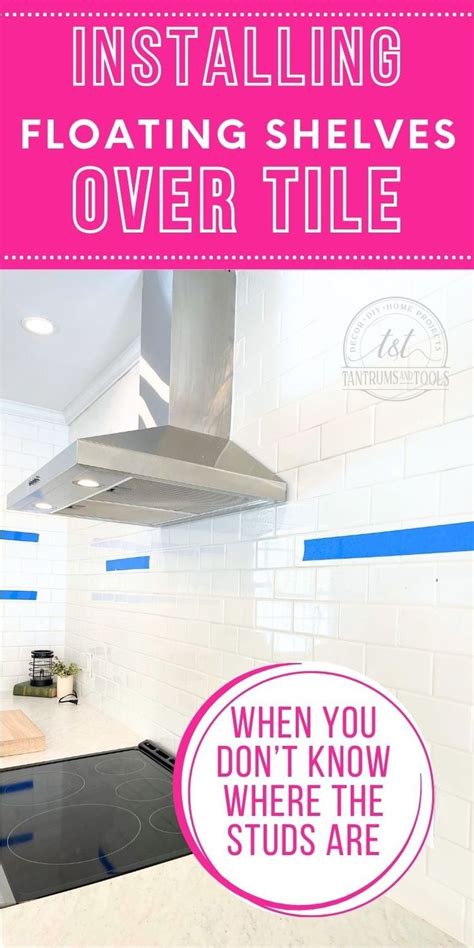 Drilling Into Tile DIY Step By Step Guide No Studs Needed For Installing Kitchen Floating