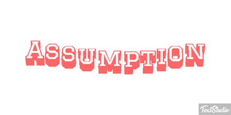 Assumption Word Animated  Logo Designs