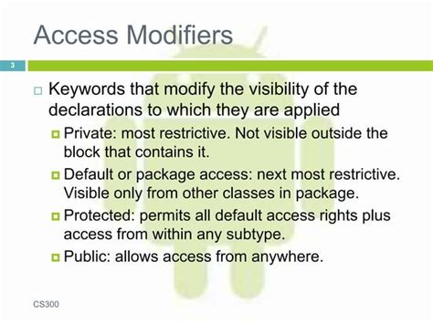 Encapsulation Getters Settersanonymousclass Pptx