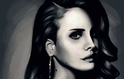 Обои девушка крупный план портрет Lana Del Ray на телефон и рабочий