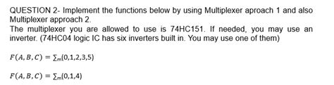 Solved QUESTION Implement The Functions Below By Using Chegg Com