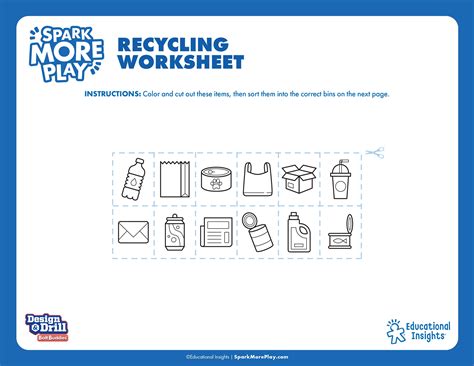 Recycling Worksheet Activity Worksheet Worksheets Library