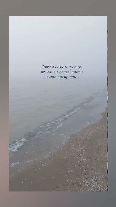 В тумане может скрываться нечто прекрасное атмосфера море туиан