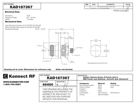Adapter Between Series N Female Jack To SMA Female Jack Bulkhead Hermetic Seal Waterproof
