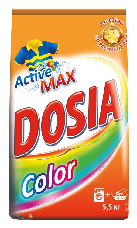 Характеристики Стиральный порошок DOSIA Color, автомат, 5.5кг, цветное ...