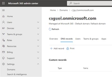 unable to create mx record microsoft qanda