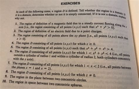 Solved EXERCISES Domain Explain In Each Of The Following Chegg Com