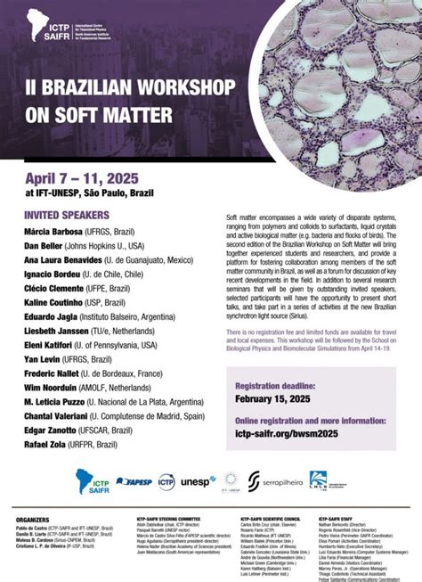 Ictp Saifr Ii Brazilian Workshop On Soft Matter