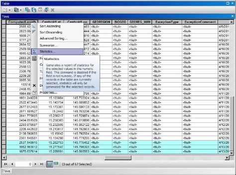 Arcgis Attributes Table For A Working Project Screen Download