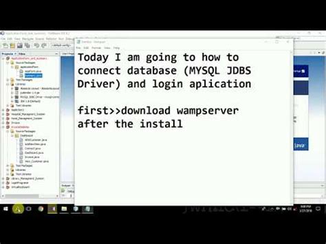 How To Make Mysql Database Connection To Login Programe Easially YouTube
