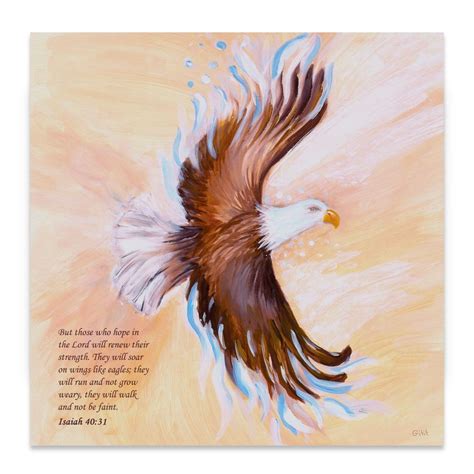 Art Print Eagle Isaiah 4031 Galilee Calendars