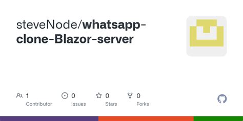 Github Stevenodewhatsapp Clone Blazor Server