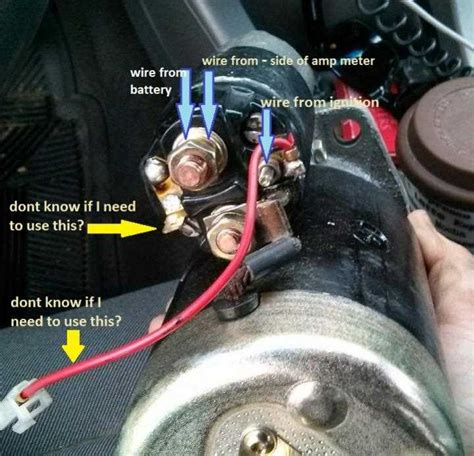Wiring The Solenoid For Your Starter Motor A Simple Guide