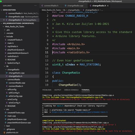 Why Cant Platformio Find Header File Mainh Platformio Community