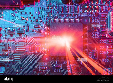 Ultra High Speed Data Digital Microprocessor Computer Nano Chip On