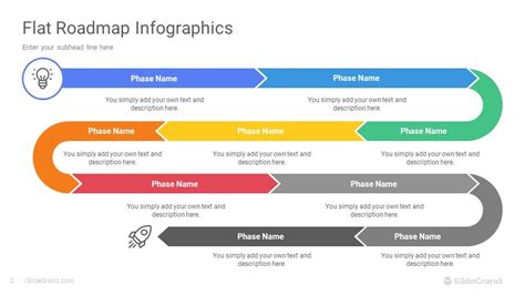 Flat Roadmap Infographics Powerpoint Template Designs Slidegrand
