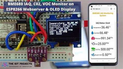 overview bme680 iaq monitoring on webserver and oled display in this