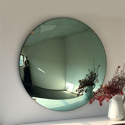 Green Tinted Convex Mirror Ali Yıkın Glass Art Std