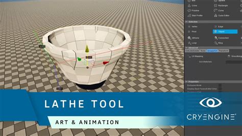 How To Use The Lathe Tool In Cryengine Designer Art And Animation Youtube