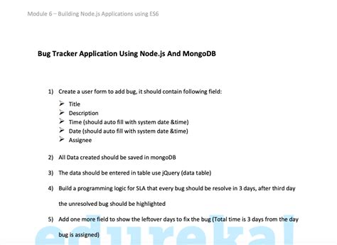 Module 6 Building Nodejs Applications Using Es6 Bug
