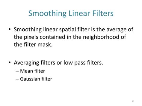 Smoothing In Digital Image Processing PPTX Photo Editing Software Computer Software And