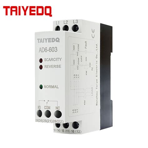 200 500vac Phase Loss Reverse Phase Sequence Protection Relay 3 Phase