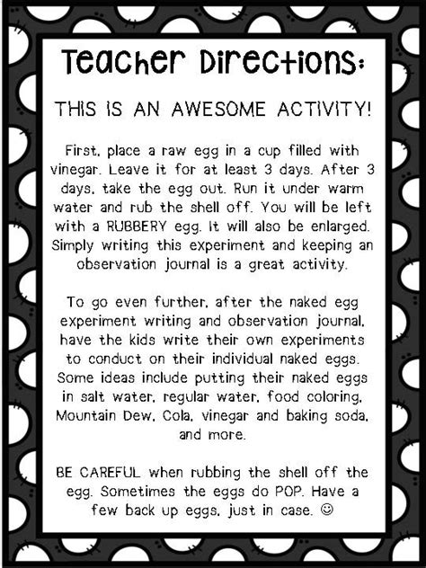 Quick And Easy Science Experiment Create A Rubber NAKED Egg In Your Classroom Classful