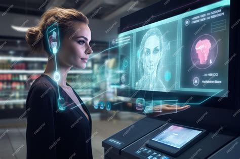Premium Photo Facial Recognitionenabled Payment System At A Generative Ai