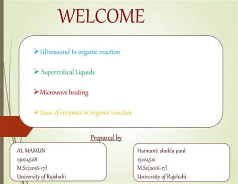 Ultrasound Assisted Reaction 2pptx