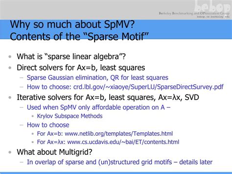 Ppt Cs267 Lecture 14 Automatic Performance Tuning And Sparse Matrix Vector Multiplication