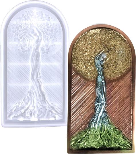 Amazon Com 1 Set Of Tree Of Life Resin Mold Ornament Display Silicone Molds Epoxy Resin Body