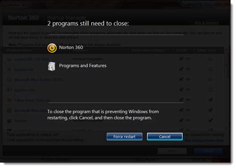 Programs Still Need To Close Message When Shutting Down
