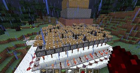 First Major Redstone Creation A Randomly Moving Floor Rminecraft